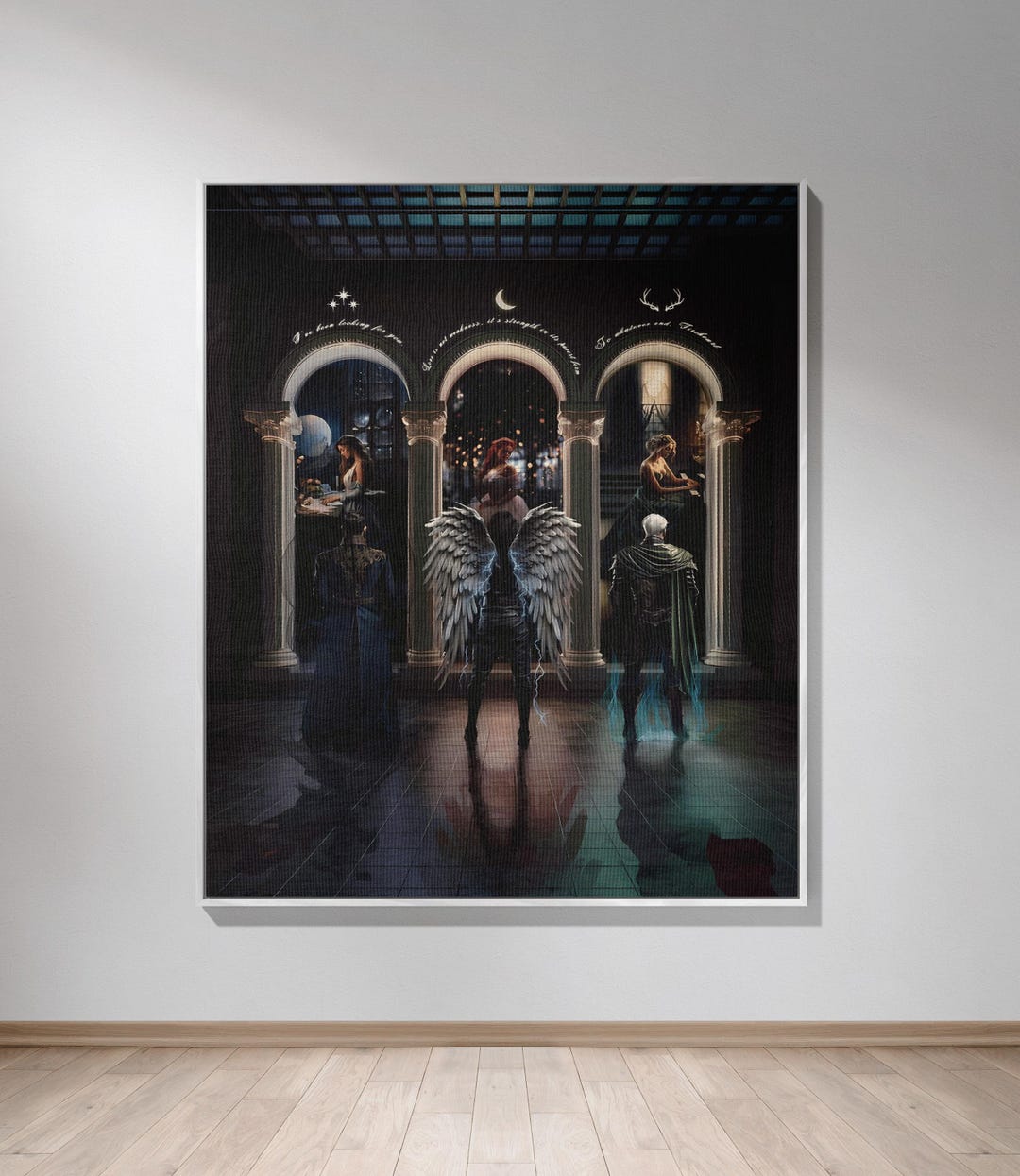 ACOTAR Throne of Glass Crescent City Woven Throw Blanket Fantasy Gift ...