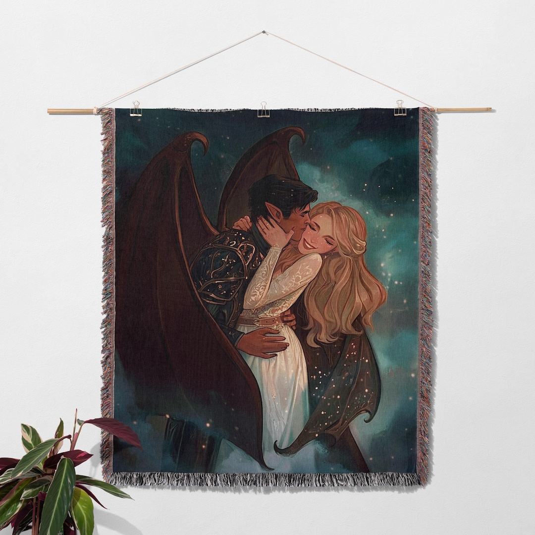 ACOTAR Gewebte Decke Sarah J Maas Merch Night Court Velaris Wohnkultur ...