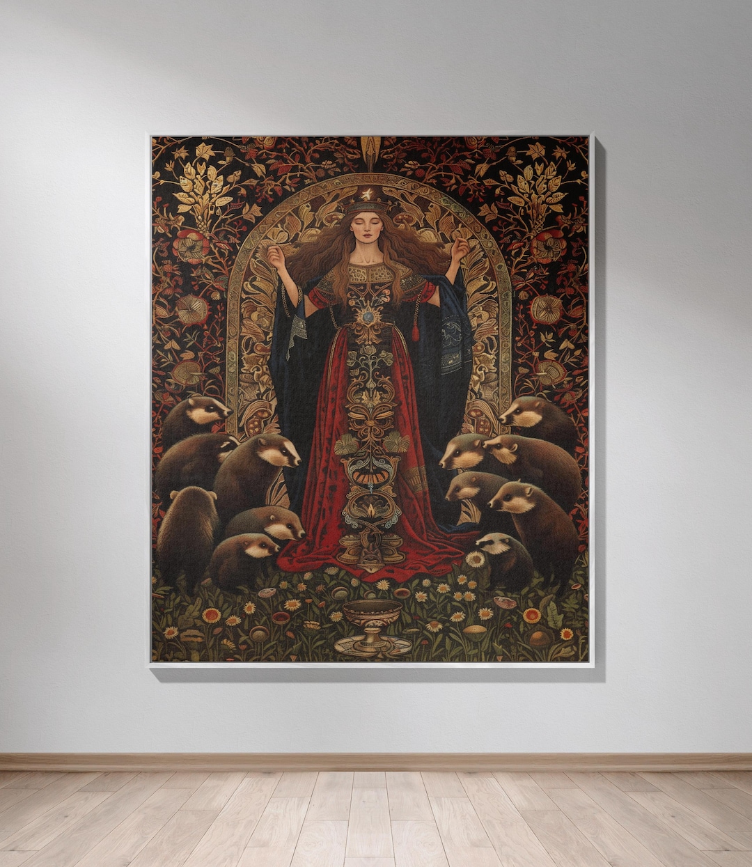 Honeybadger House Blanket | Tapestry | Helga H Wall Hanging | Cozy ...