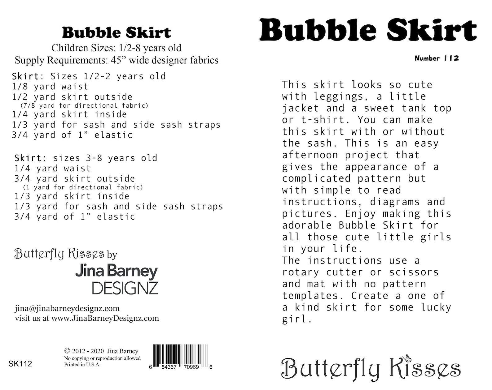 Bubble Skirt Sewing Pattern | Etsy