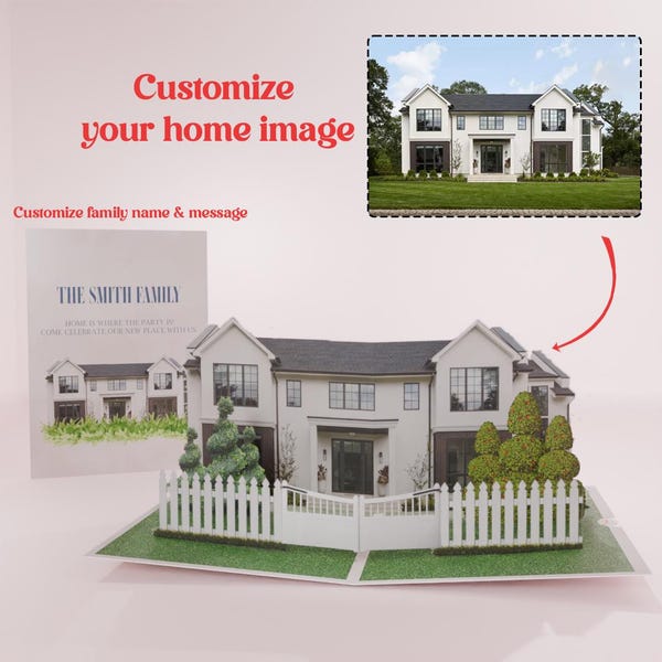 Printable Pop up House - Etsy
