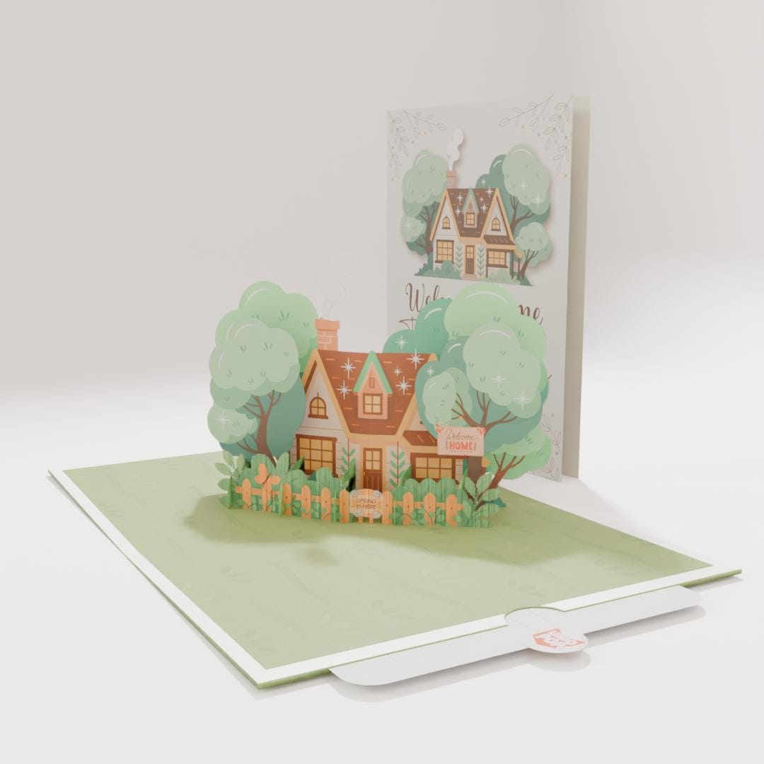 Welcome Home Pop up Card, Personalized Popup Card, New Home Gift ...