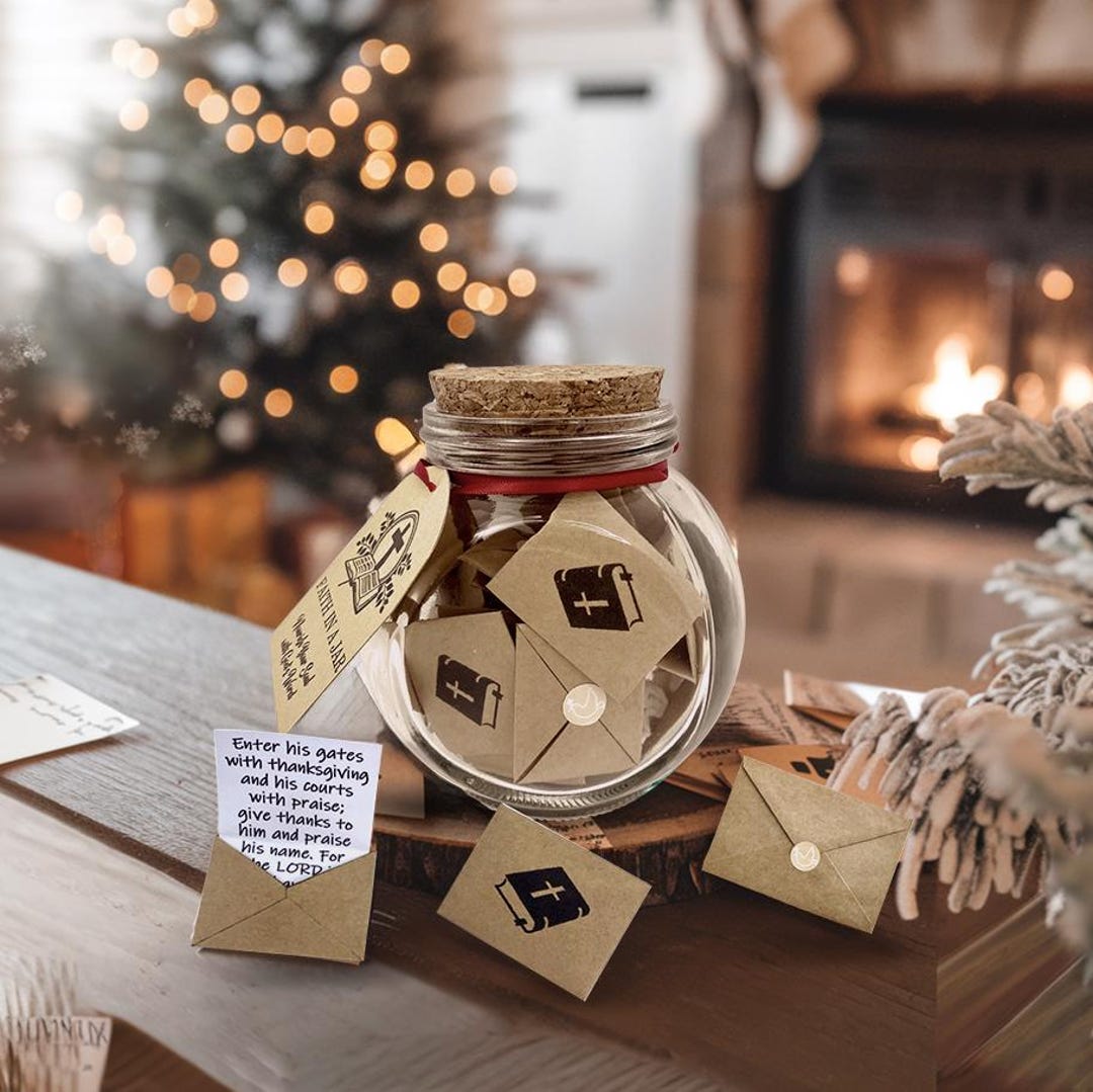 Faith in A Jar, Bible Verses Jar for Emotions and Feelings, Christian ...