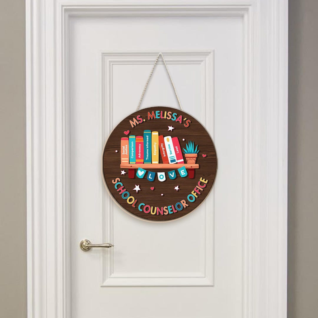 3D School Counselor Office Wooden Sign, Back to School Gifts, Classroom ...