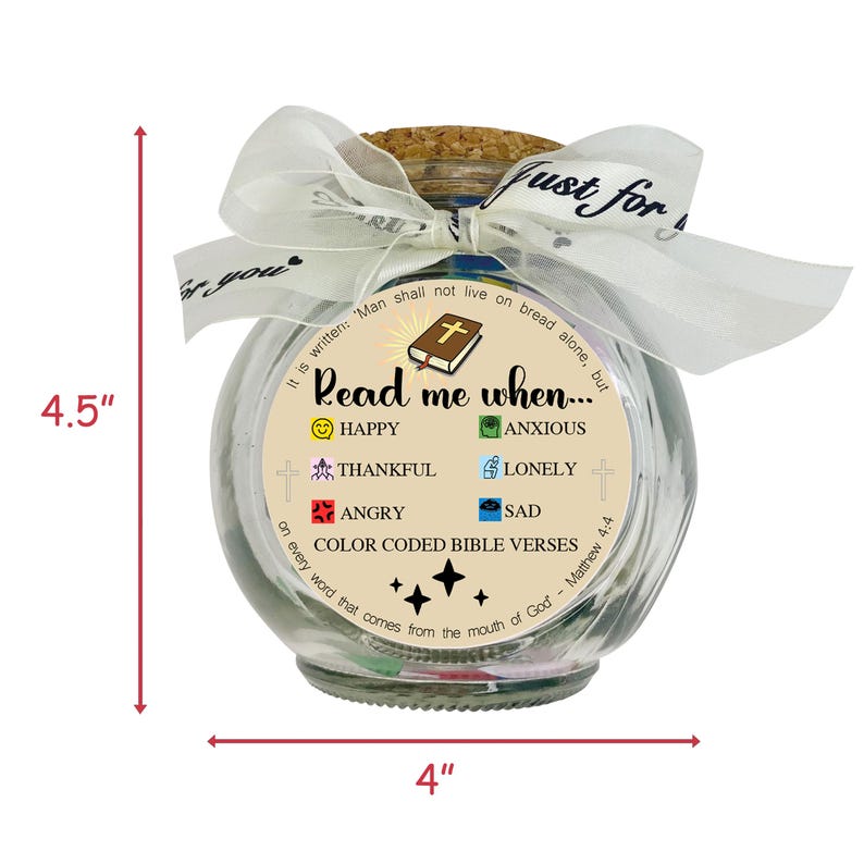 DIY Color Coded Bible Verses Jar for Emotions and Feelings, Christian ...