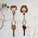 Personalized First Home Key Holder, Custom Couple Name Key Hook ...