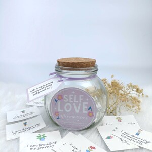 Self Love Affirmations Jar, 100 Gentle Reminder Cards, Inspirational ...