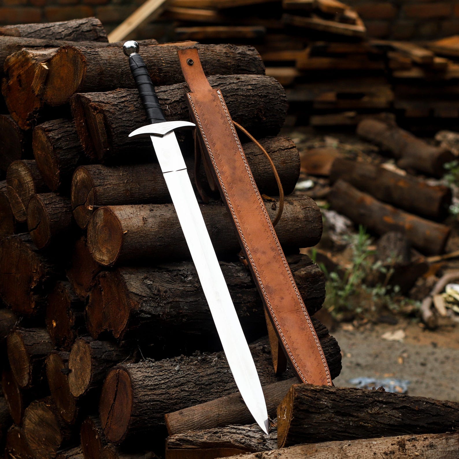 30" Hand Forged D2 Steel Sword, Unique Carbon Steel Sword, Hand Made ...