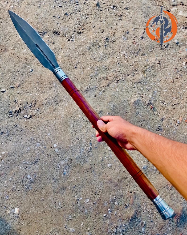 HUNTING HANDMADE Throwing SPEAR - Hand Forged 8 Inches Full Tang Long ...