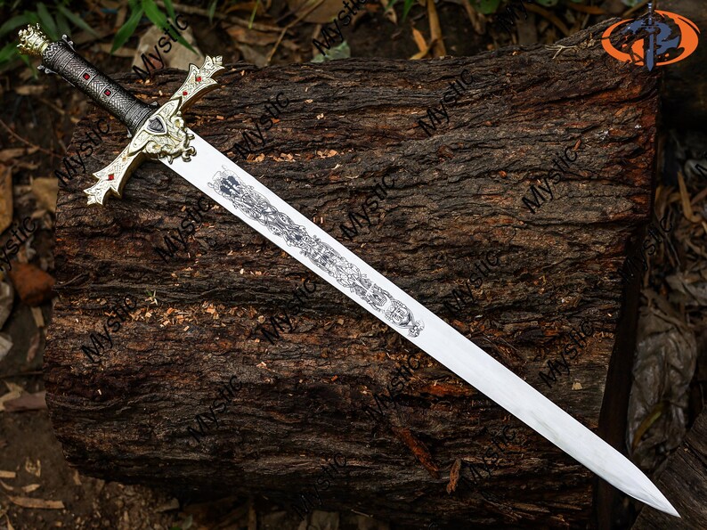 Personalized FANTASY SWORD & SHEATH Swords Gamer Cosplay Larp Groomsmen ...