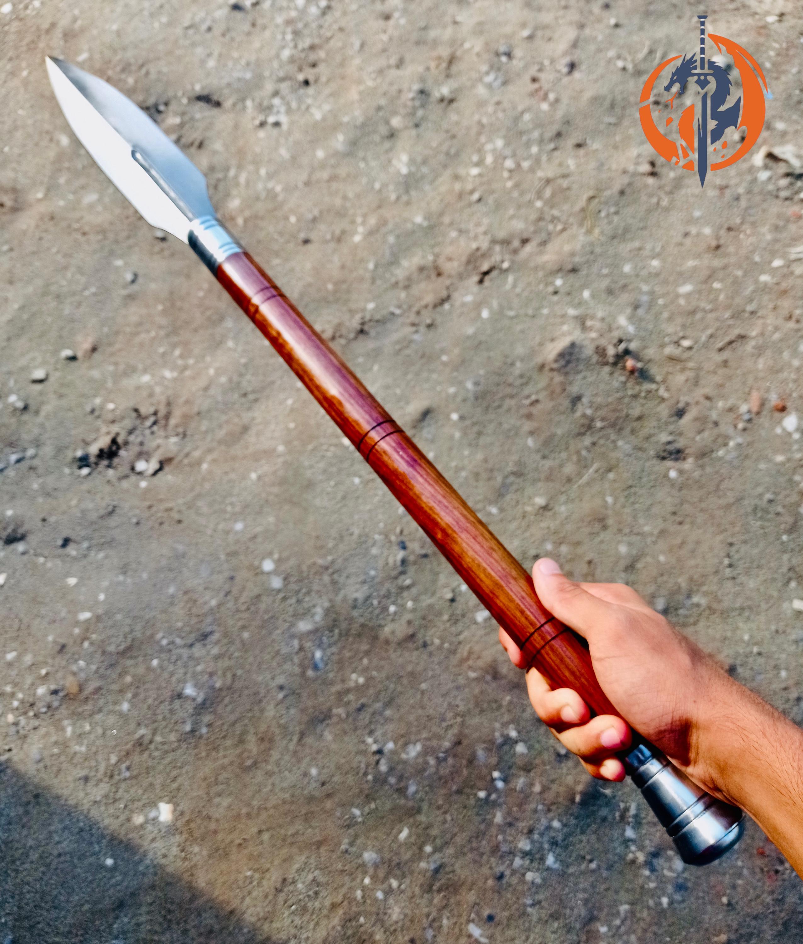 HUNTING HANDMADE Throwing SPEAR - Hand Forged 8 Inches Full Tang Long ...
