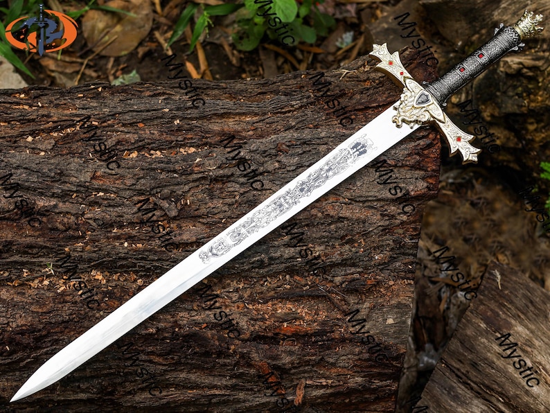 Personalized FANTASY SWORD & SHEATH Swords Gamer Cosplay Larp Groomsmen ...