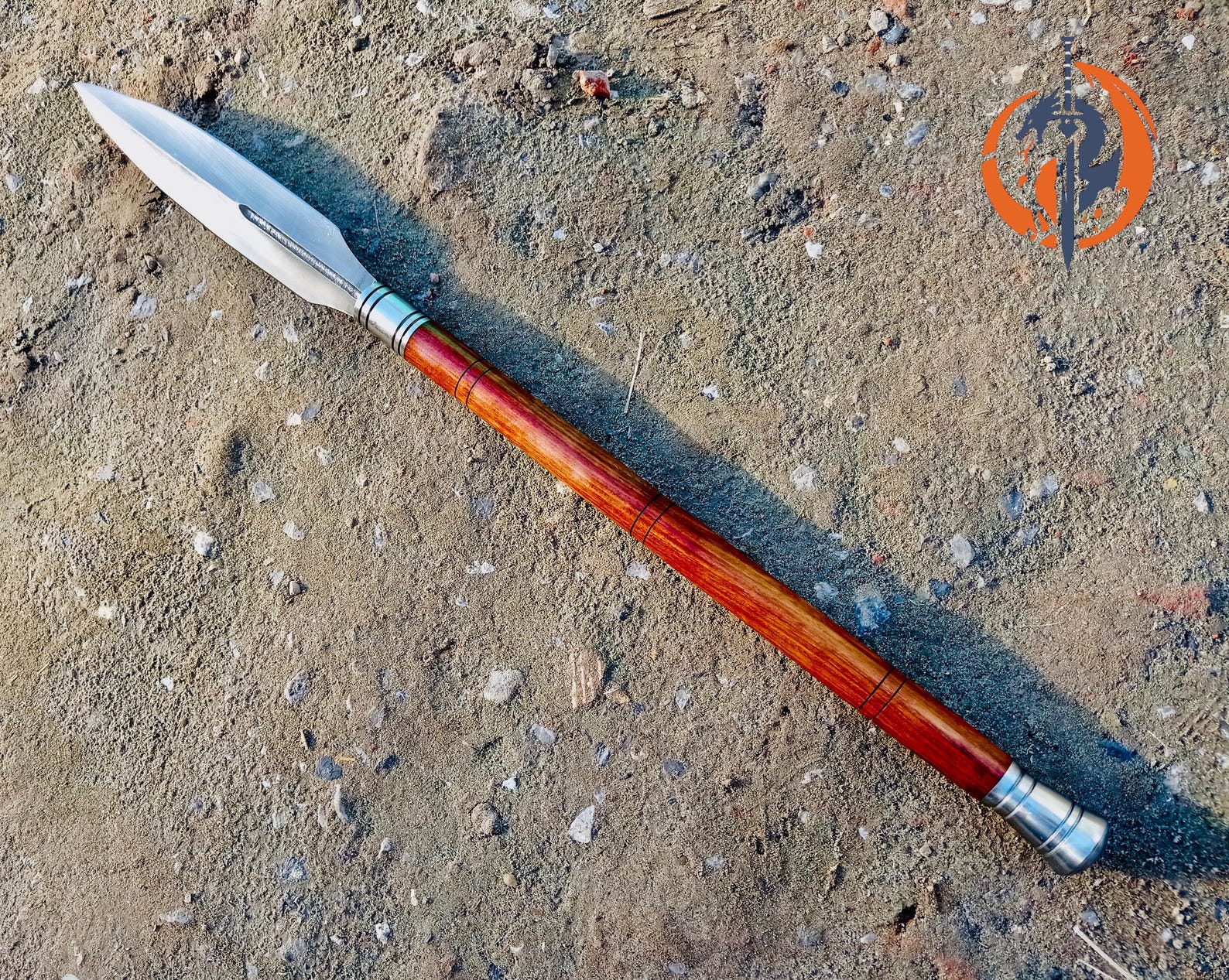 HUNTING HANDMADE Throwing SPEAR - Hand Forged 8 Inches Full Tang Long ...