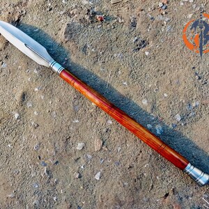 HUNTING HANDMADE Throwing SPEAR - Hand Forged 8 Inches Full Tang Long ...