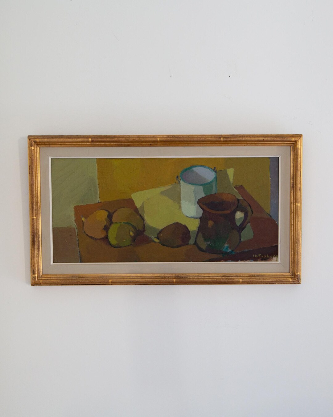 1959 Mid-century Still Life Oil Painting: Framed Swedish Wall Art - Etsy