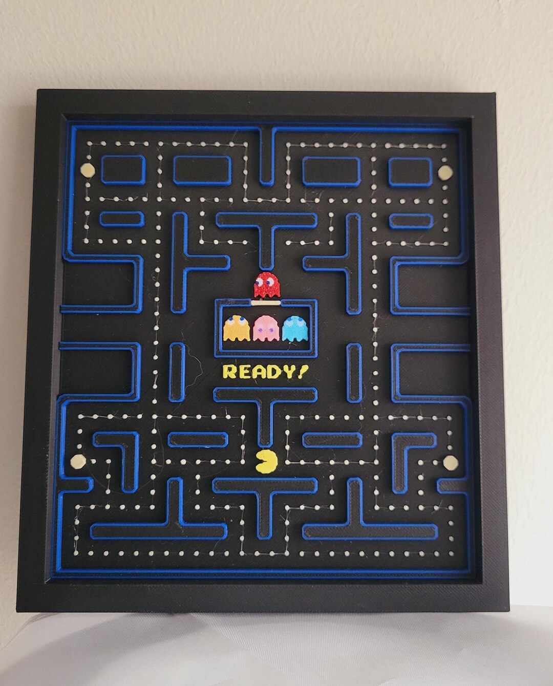 Pac-man Level 1 Wall Art – Retro Arcade Gaming Wall Decor - Etsy UK