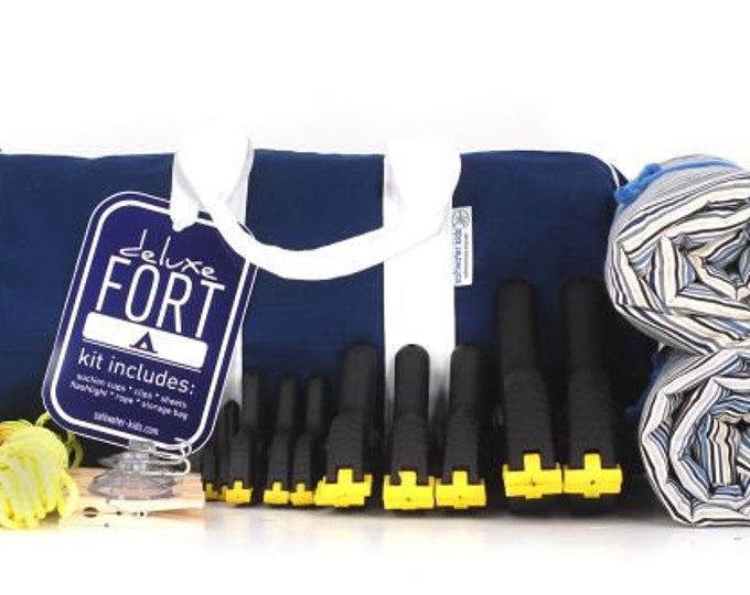 DELUXE Fort Building Kit BLUE Kids Gifts Indoor Creative - Etsy