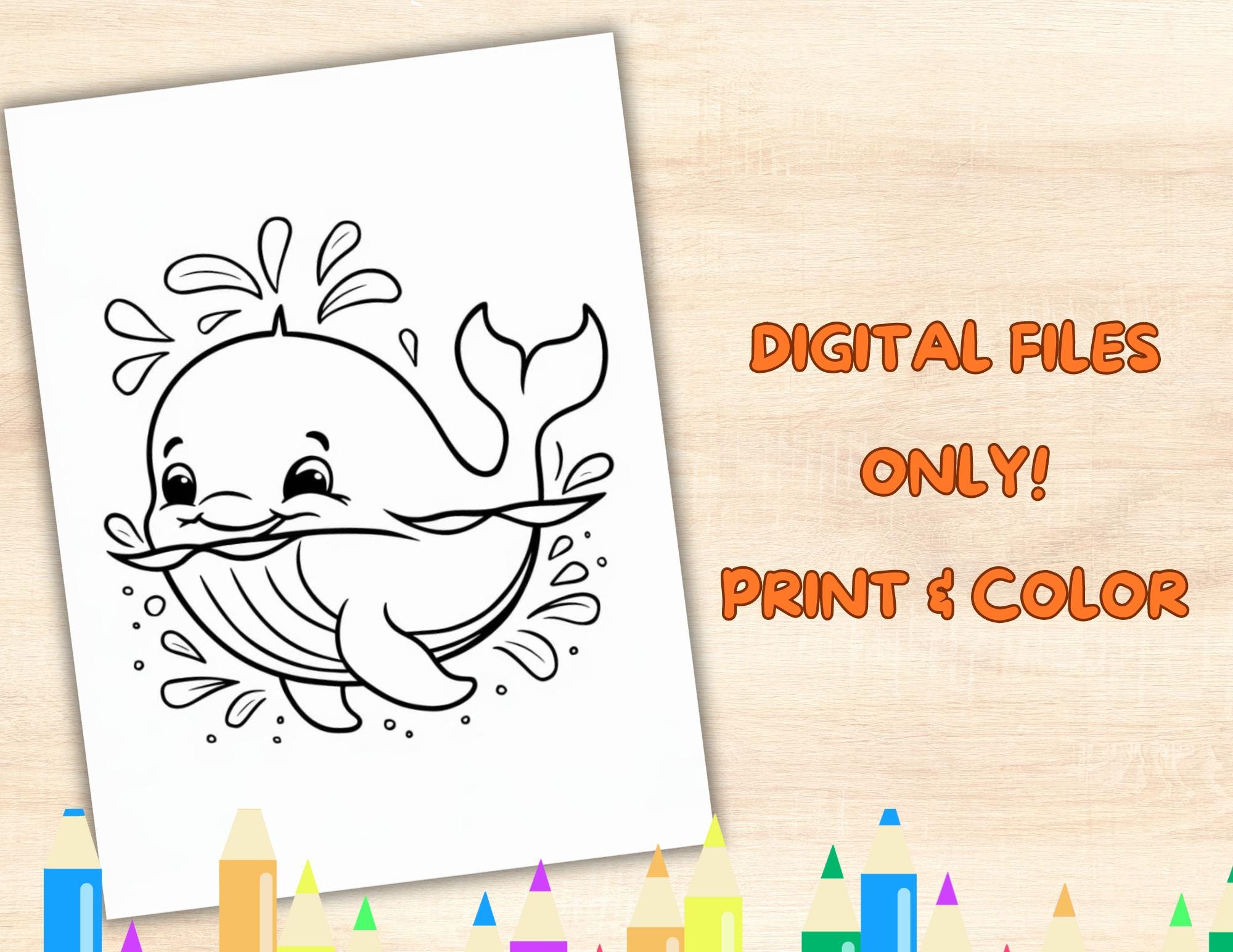 40 Cute Baby Animals Coloring Pages for Kids Easy Coloring Animals Set ...