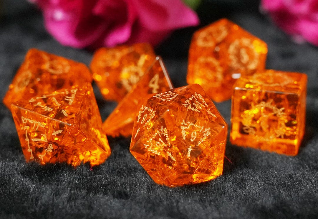 Crystal Dnd Dice Set - Etsy