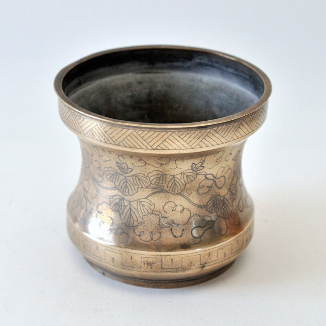 Antique Asian Oriental Silver Wire Inlaid Bronze Censer - Etsy