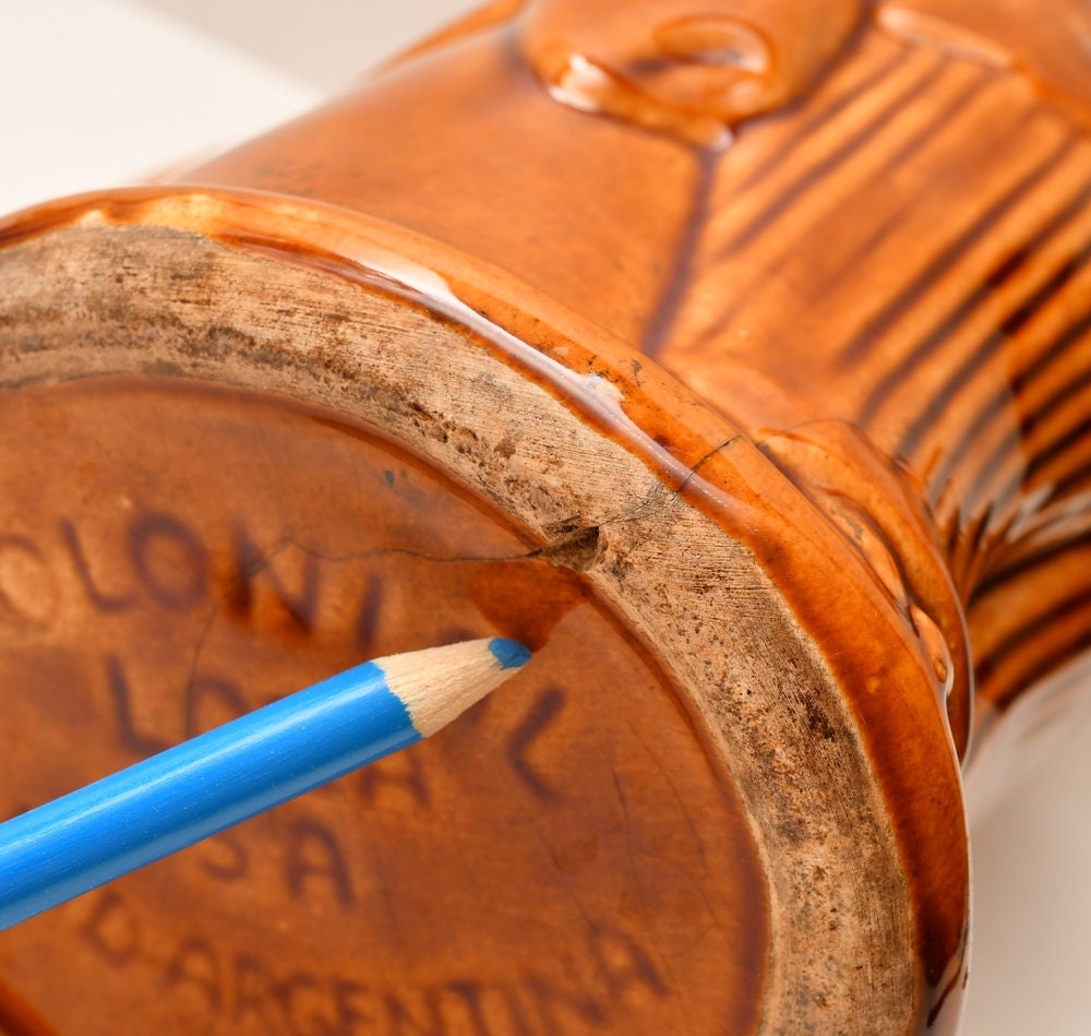 Vintage Colonial Loza S.A. Ind Argentina Crow in a Suit - Etsy