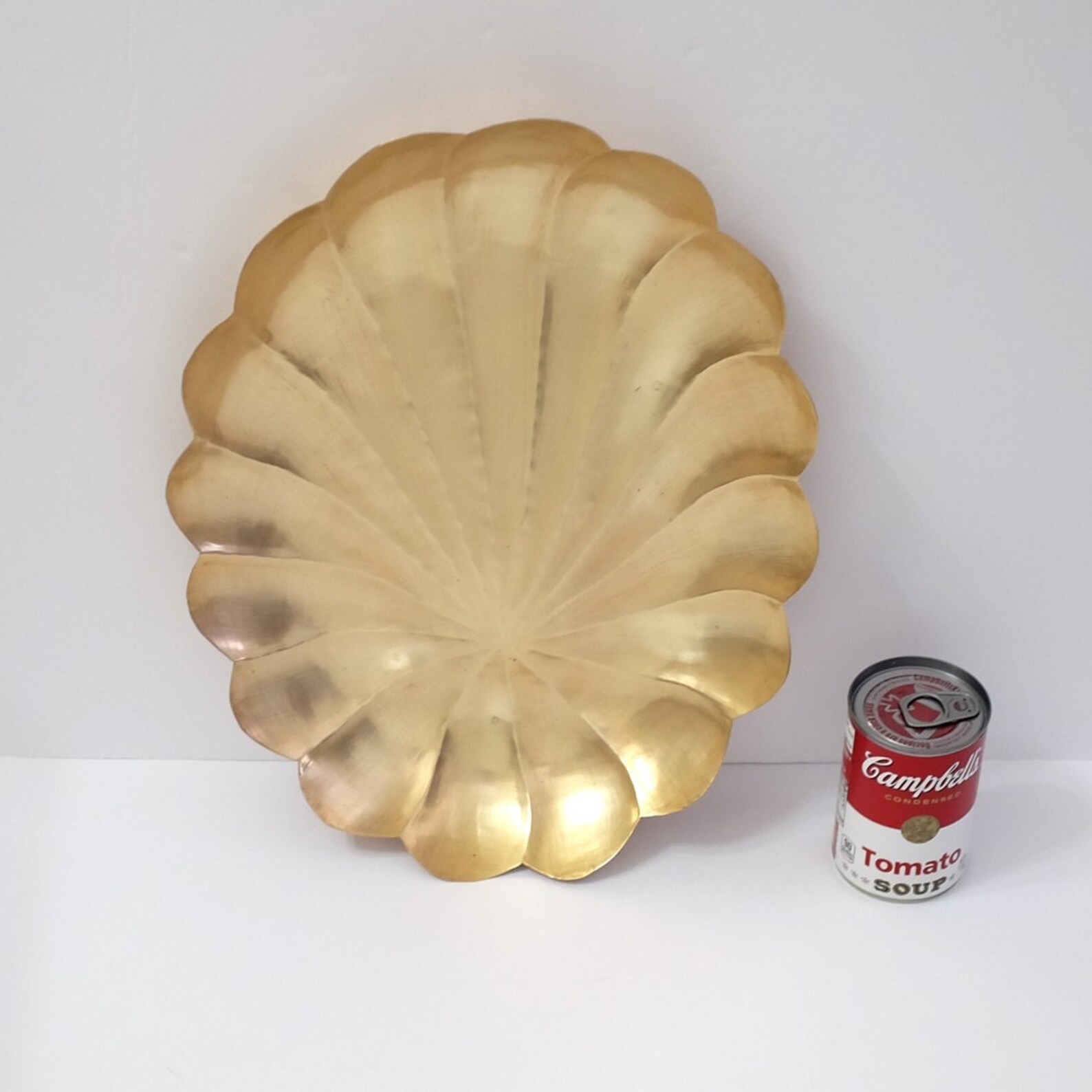 Vintage Hand Wrought Large Brass Shell, Wall Decor Wall Hanging - Etsy