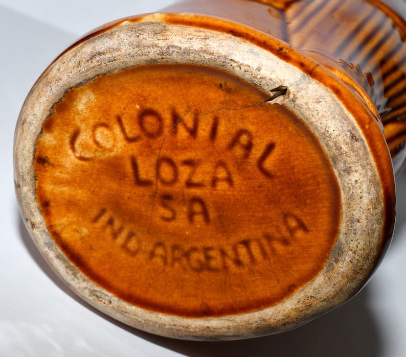 Vintage Colonial Loza S.A. Ind Argentina Crow in a Suit - Etsy