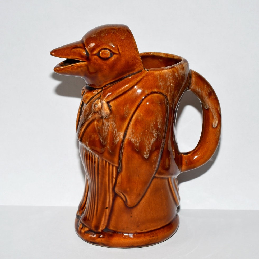 Vintage Colonial Loza S.A. Ind Argentina Crow in a Suit - Etsy