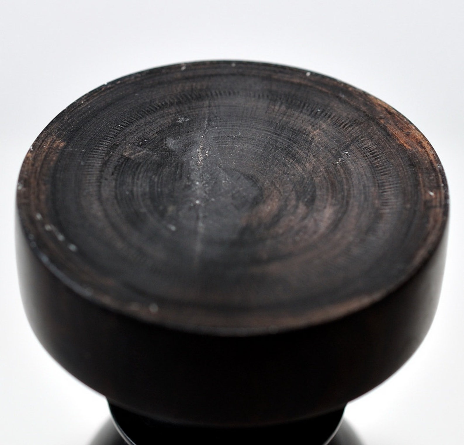 Antique English Treen Treenware Woodenware Lignum Vitae Wood Spill Vase ...