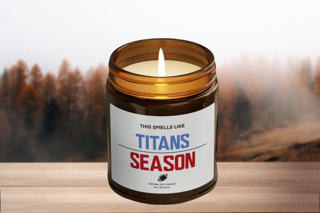 Smells Like Titans Season Candle Unique Gift Idea NFL Football Candle ...