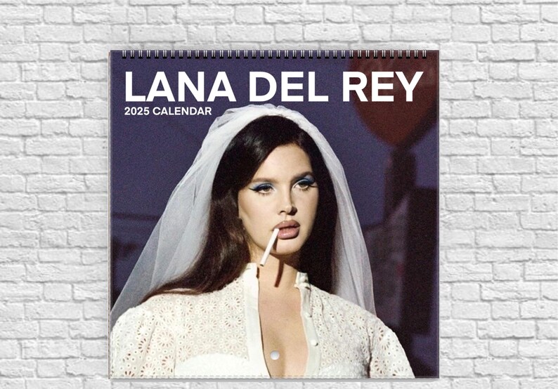 Lana Del Rey 2025 Calendar Celebrity Calendar Lana Del Rey Merch Gift ...