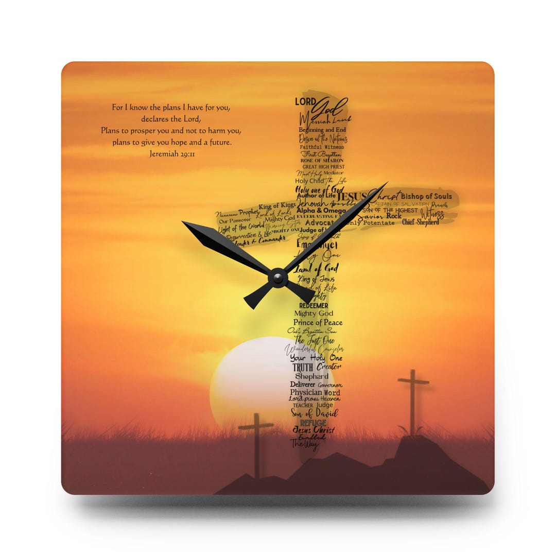 Christian Clock, Christian Clock WITH Verse, Check for Variations - Etsy