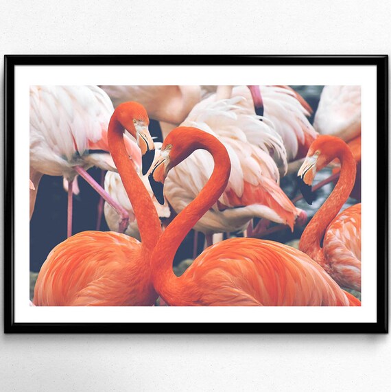 Prints Tropical printable Flamingo wall art Flamingo printable Summer ...
