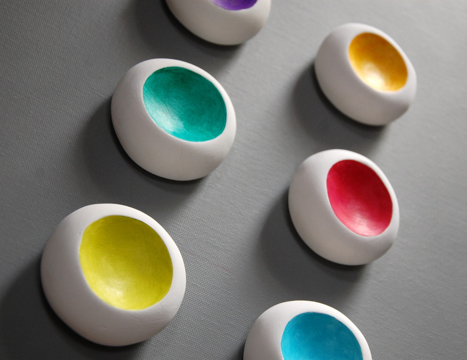 Vibrant Wall Pods Wall Art - Colorful 3D Decor 6pc - Unique Host Gift ...