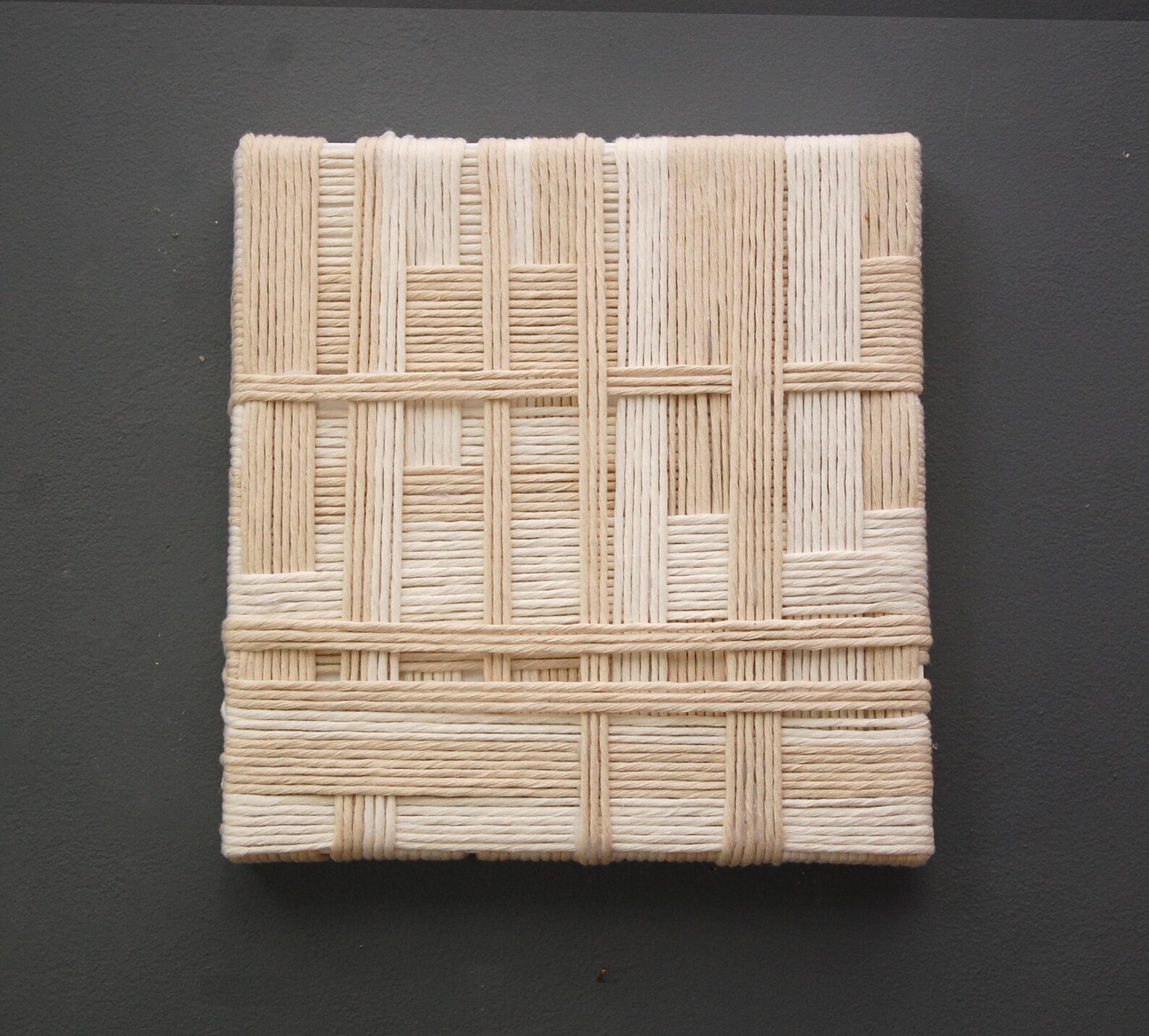 Woven String Dimensional Wall Art Beige Textured Wall Hanging Decor - Etsy