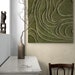 Abstract Wall Art String Art Shapes Painting in Moss Green - Etsy