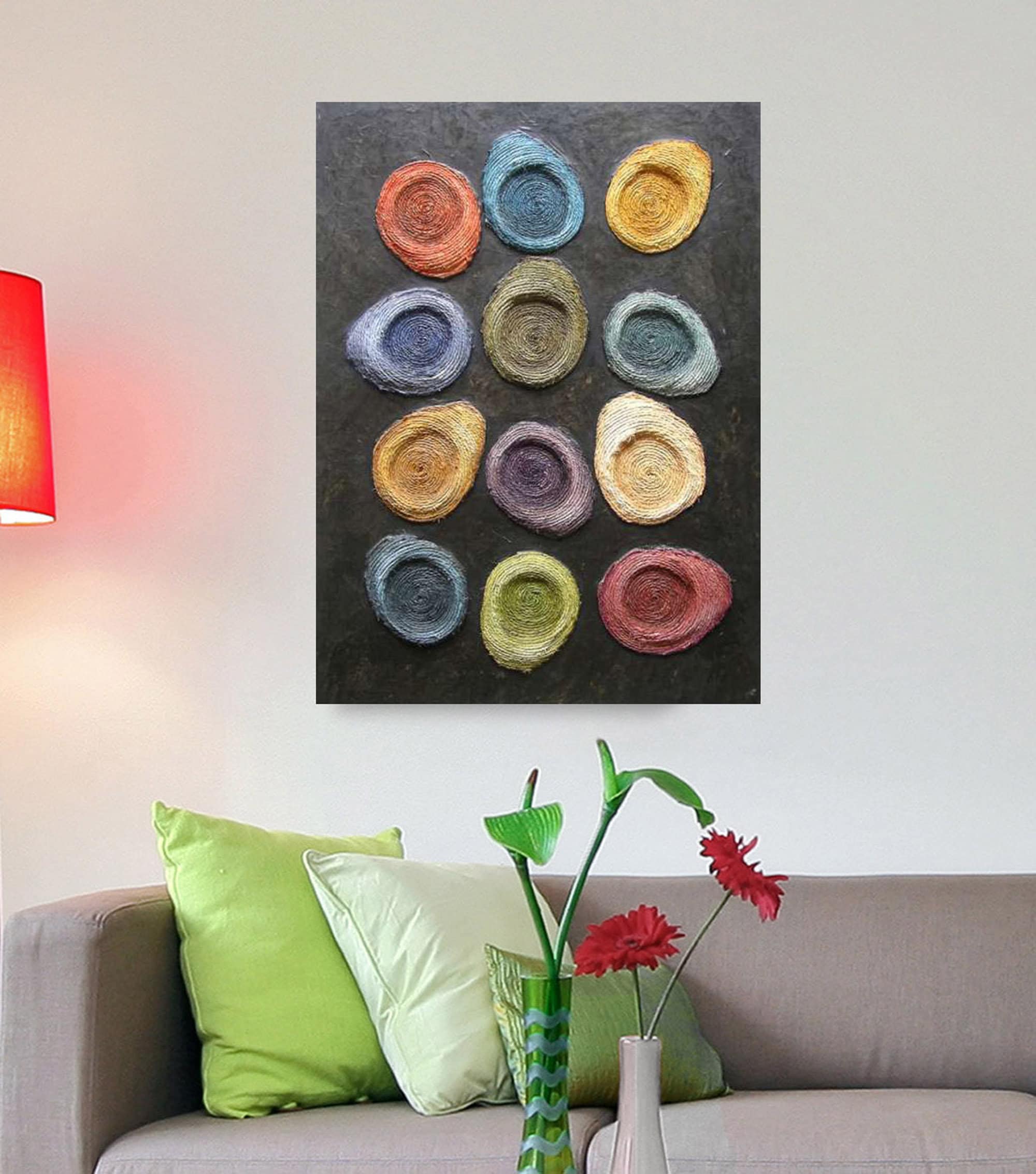 Shapes Relief Art Abstract 3D Wall Art, Mixed Media Textured Art ...