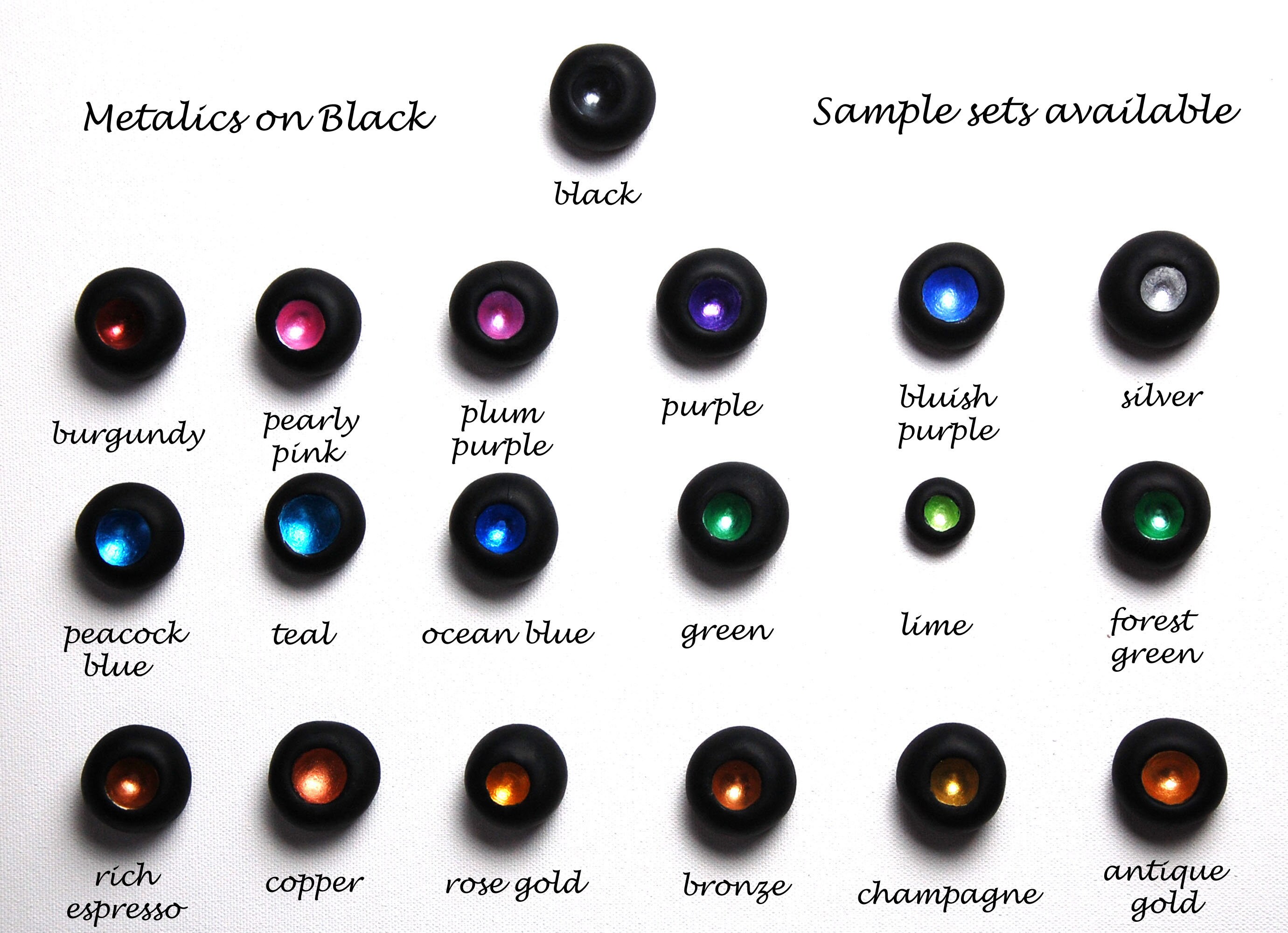 Pod Wall Sculptures Sample Set 4 Clay Pods in Various Metalic Colors to ...