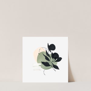 Printable Art Abstract Square Sage Green - Etsy