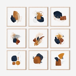 Printable Art Abstract Square Set of 6 - Etsy
