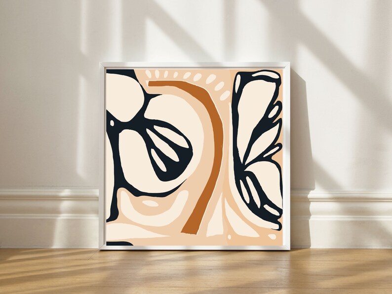 Art Square Boho Shapes 8X8 IN - Etsy