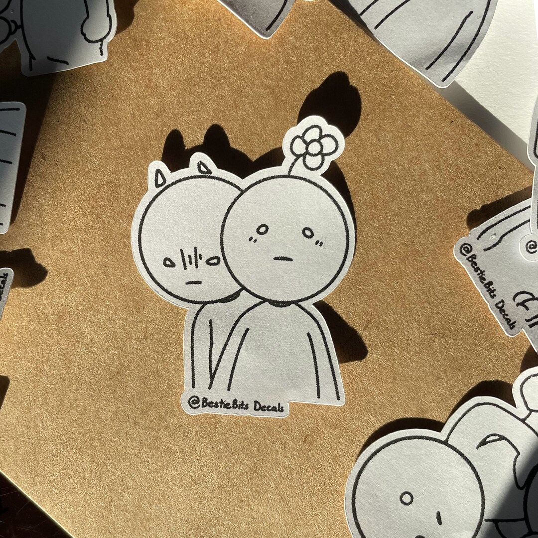 Innocent Evil Bff/duo Sticker, Funny and Relatable Moments With Friends ...