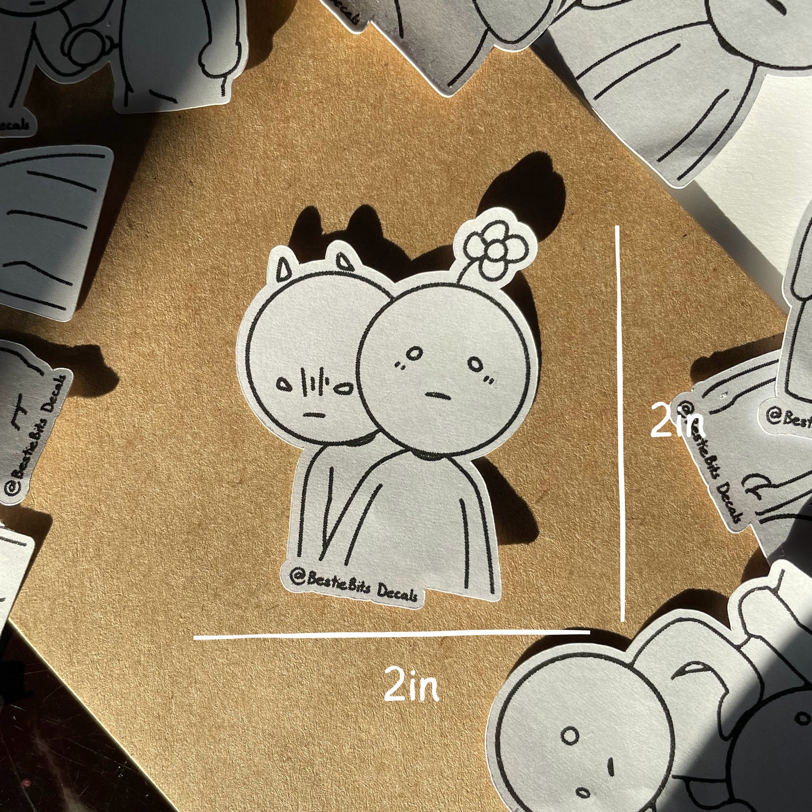 Innocent Evil Bff/duo Sticker, Funny and Relatable Moments With Friends ...