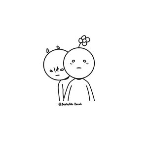 Innocent Evil Bff/duo Sticker, Funny and Relatable Moments With Friends ...