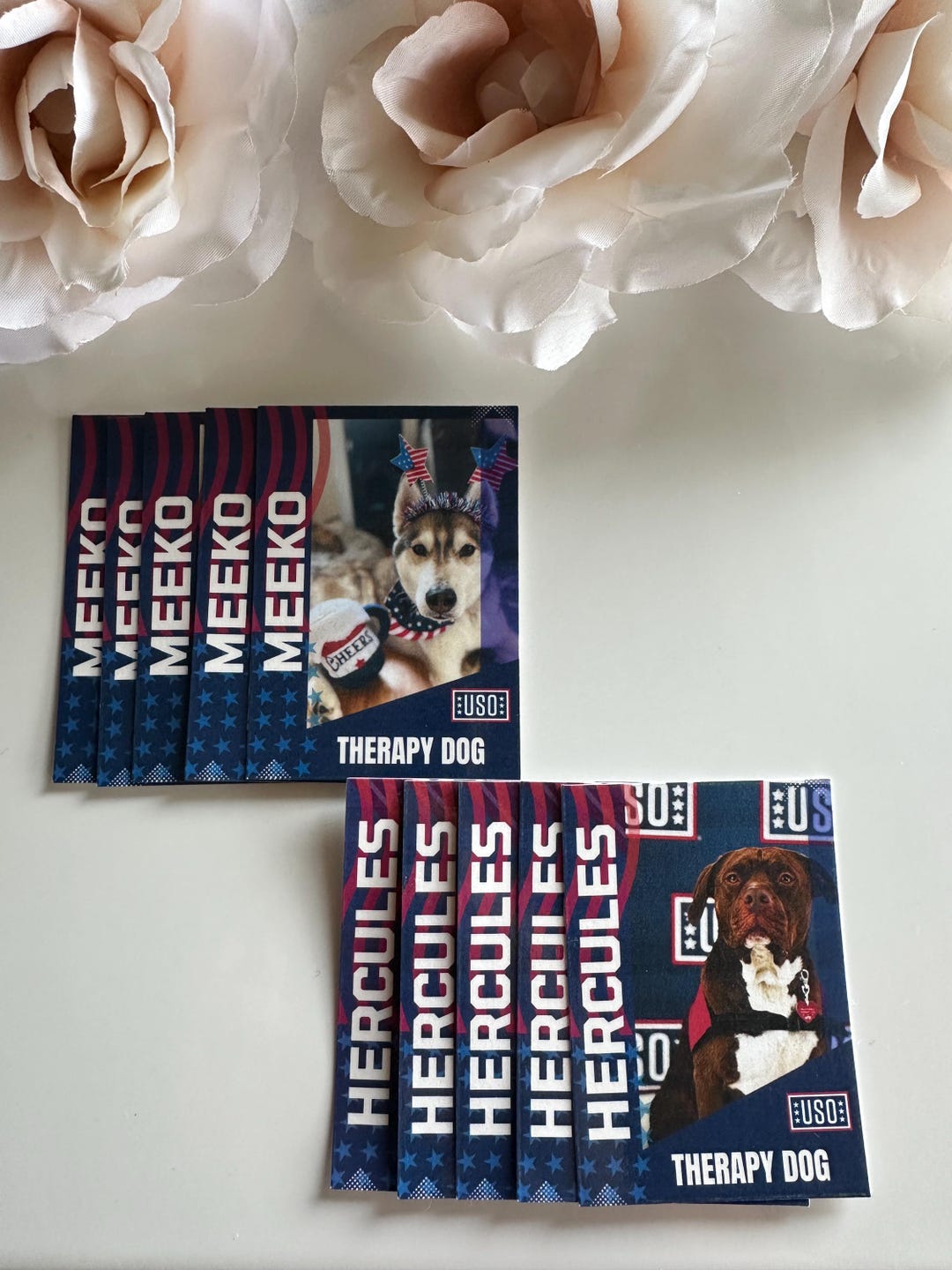 Custom Therapy Dog Trading Cards | Glossy Vinyl Collectible - Etsy