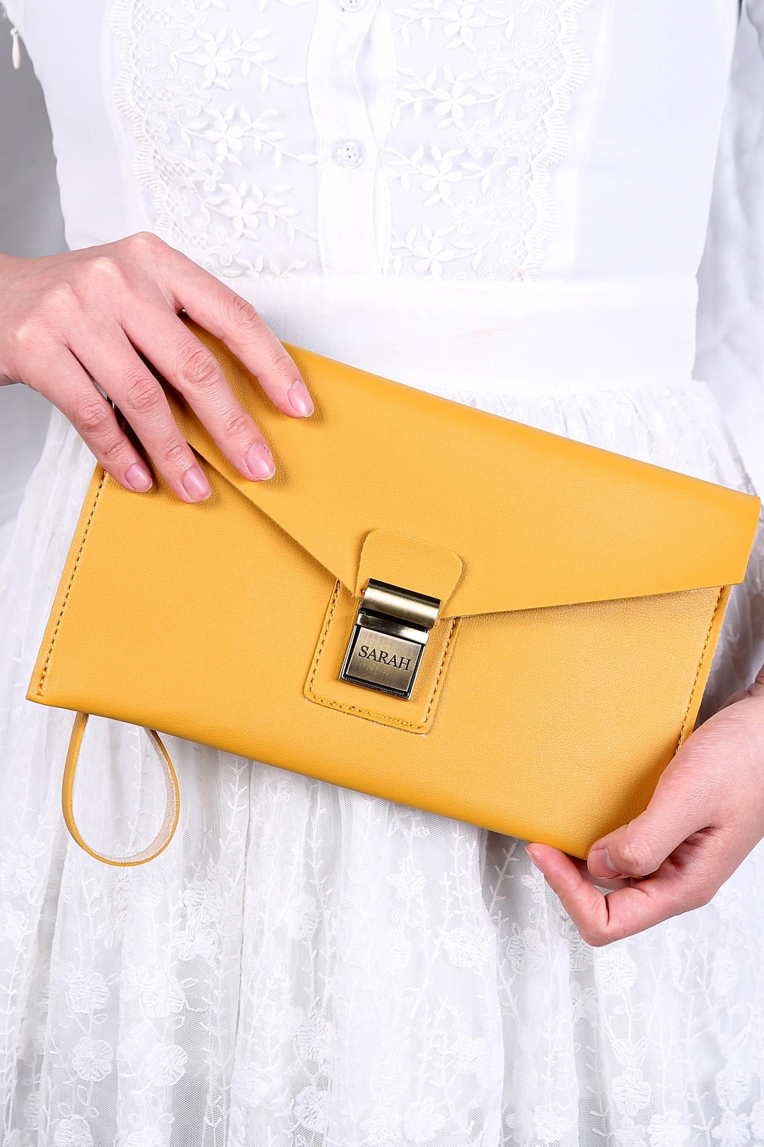 Personalized Envelope Clutch-tuck Lock Makeup Bag-cosmetic Pouch-travel ...