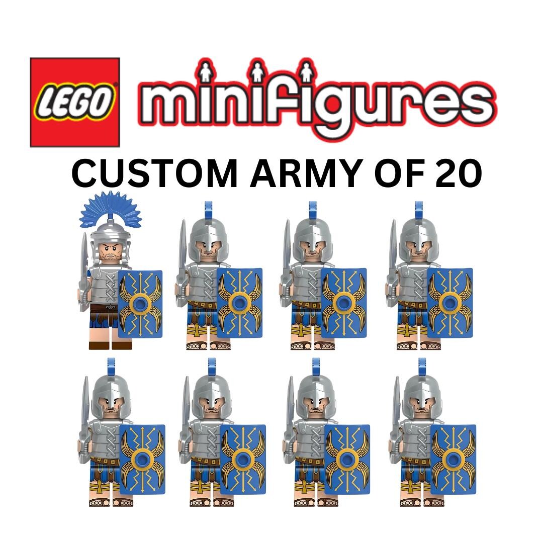 Lego Roman Centurion Soldier Minifigure Army of 20 YOU PICK Series CMF Blue Centurion Spartan ...