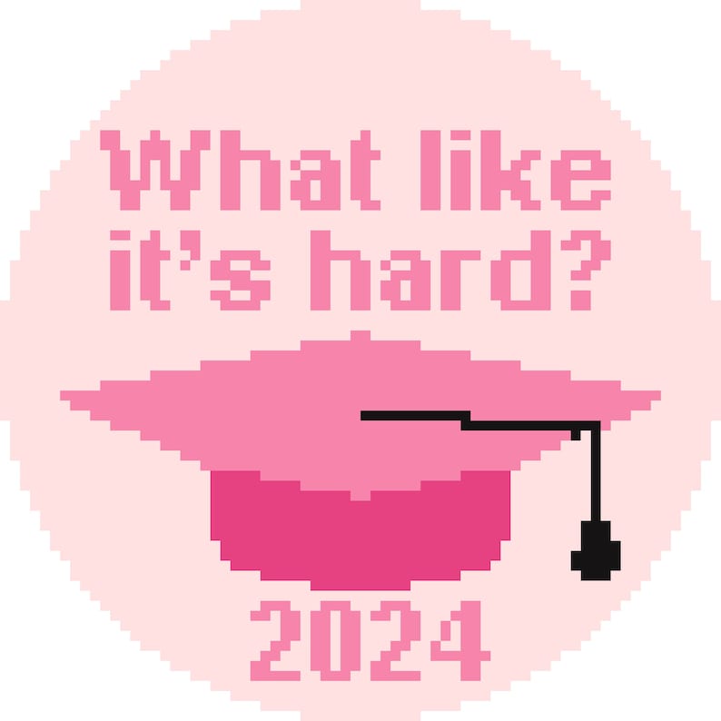 Legally Blonde Graduation Cap Digital Chart - 2024 - Etsy