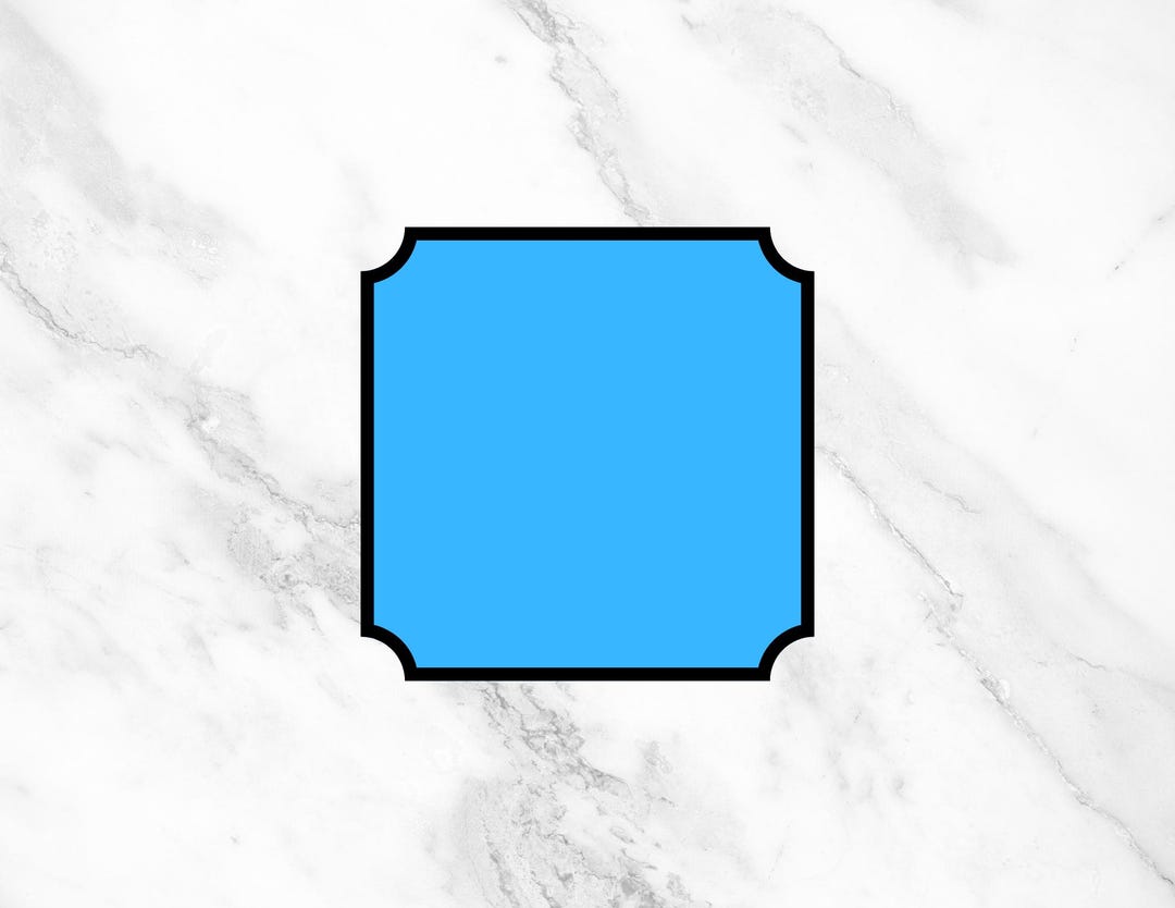 Square With Cut Corners Cookie Cutter | Made to Order | Irregular ...