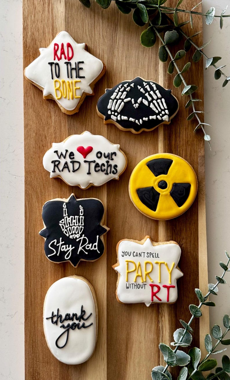 Rad Tech Week Appreciation Custom Sugar Cookies - Etsy